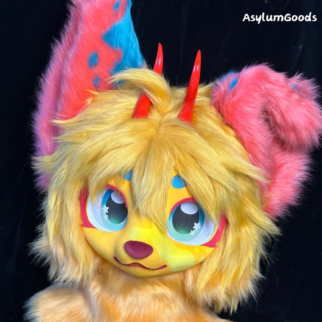 Fursuit Head,cosplay Kigurumi Furhead,kenomo Theme Party,furry Fursona ...