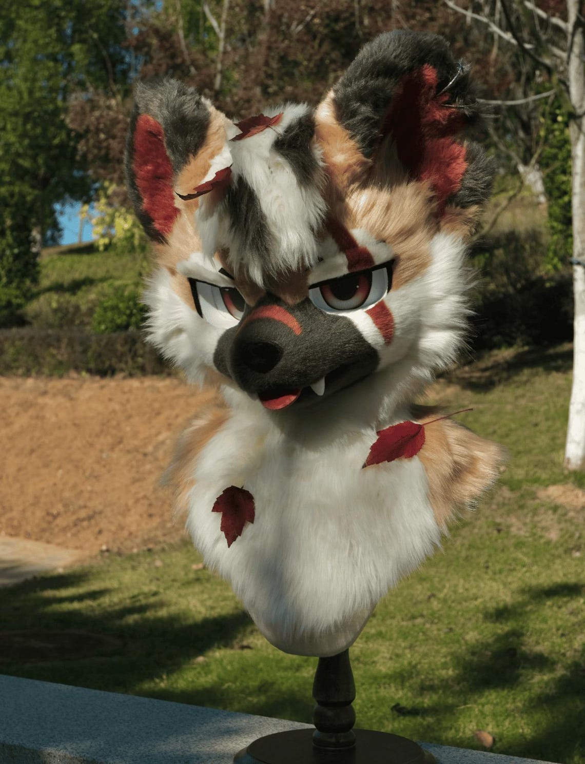 Autumn Hunting Dog Fursuit Head,cosplay Kenomo Furhead,theme Party ...