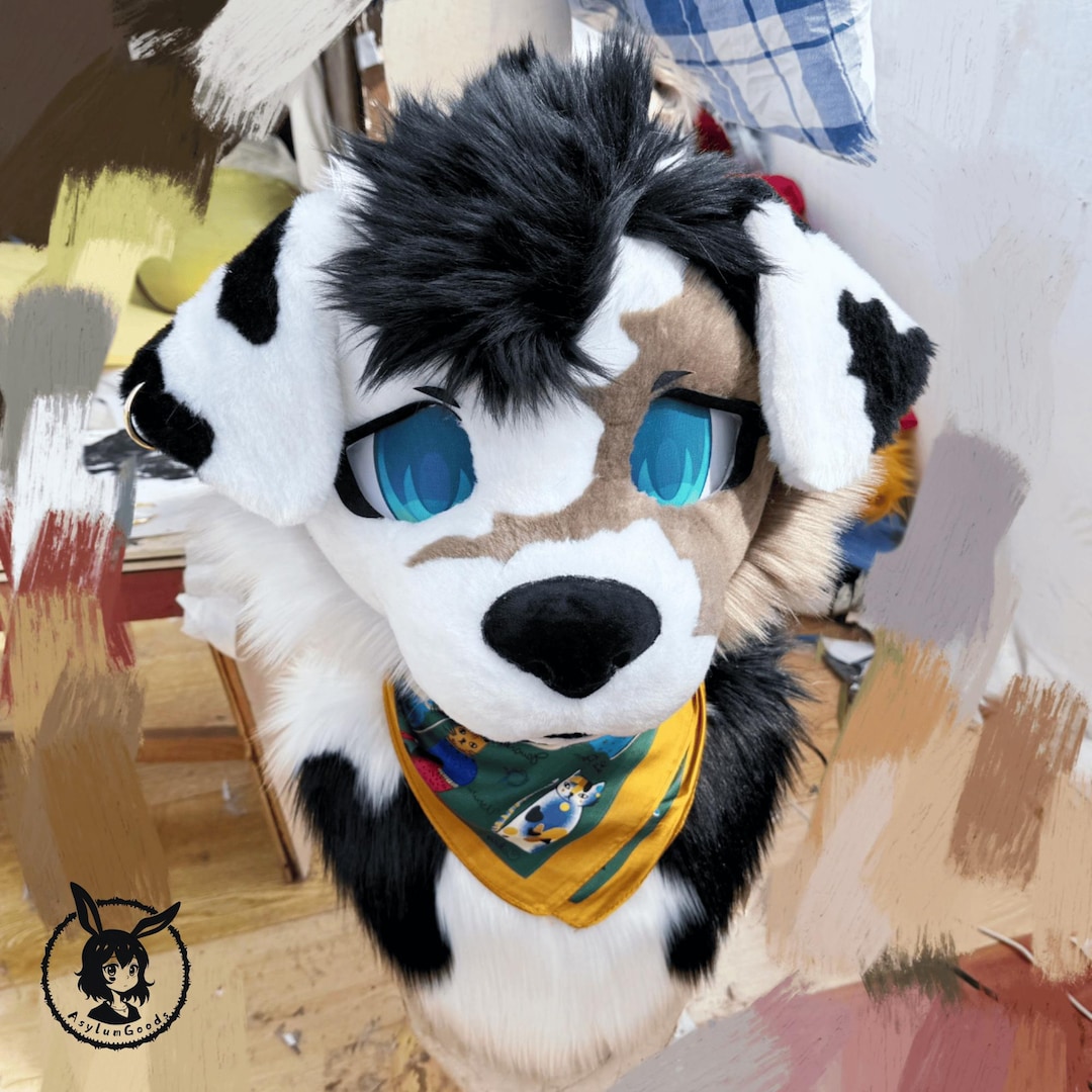 Toffee Spotted Dog Fursuit Head,cosplay Kenomo/toony Furhead,theme ...