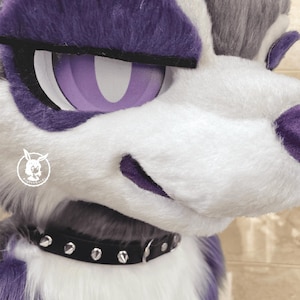 Purple Poison Fursuit Head,cosplay Kenomo Furhead,theme Party,furry ...