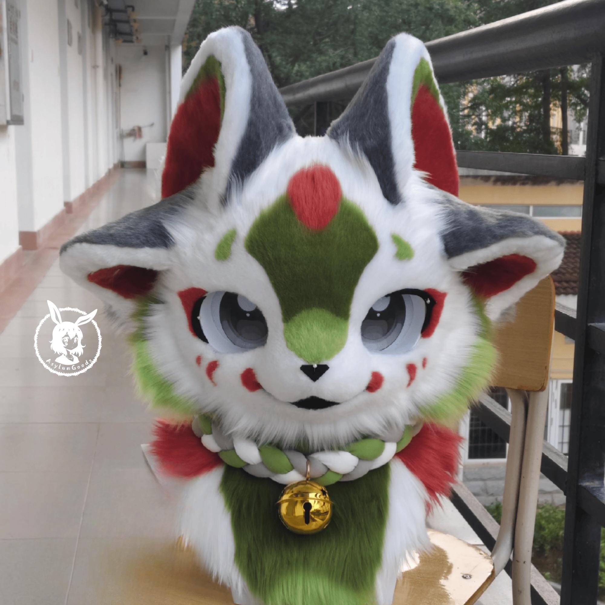 Four-eared Dragon Elf Fursuit Head,cosplay Kenomo Furhead,theme Party ...
