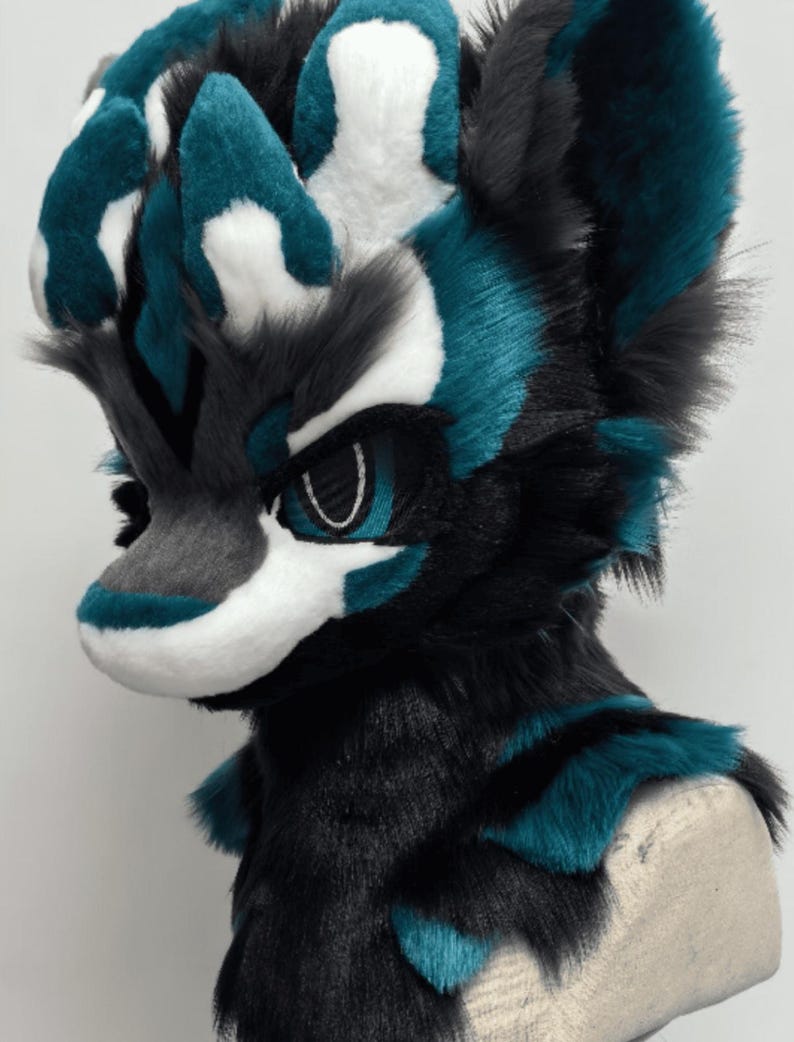 Death's Herald Fursuit Head,cosplay Kenomo Furhead,theme Party,furry ...