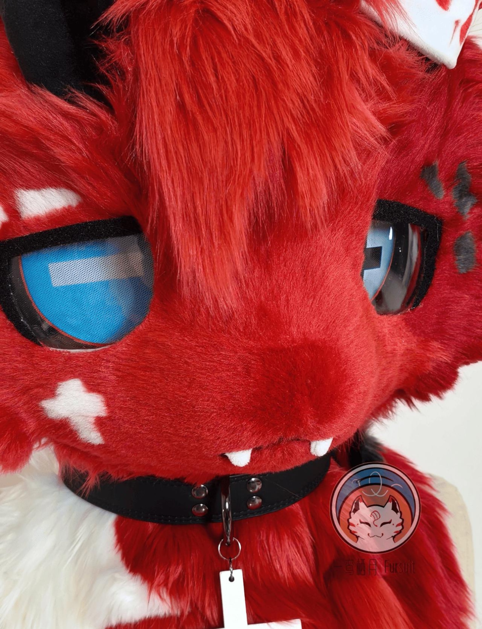Nightmare Crimson Fox Fursuit Head,cosplay Kenomo Furhead,theme Party ...