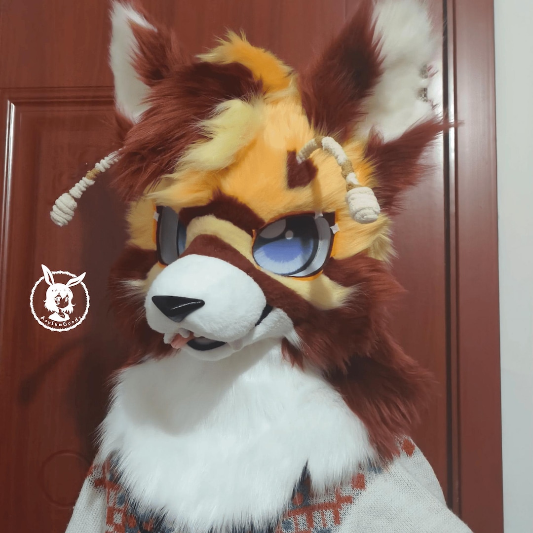 Cute Bee Dog Fursuit Head,cosplay Kenomo Fursuit Head,theme Party,furry ...