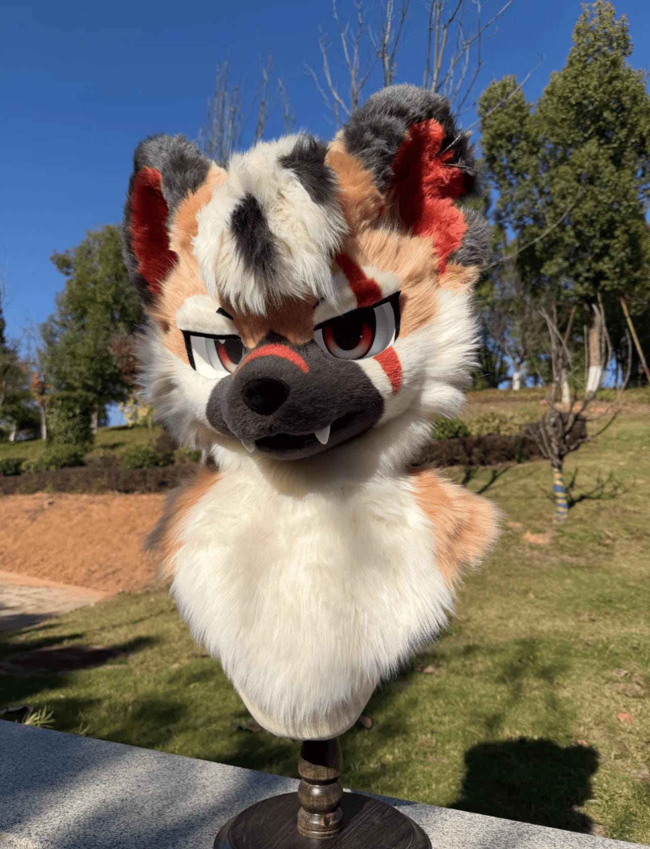 Autumn Hunting Dog Fursuit Head,cosplay Kenomo Furhead,theme Party ...