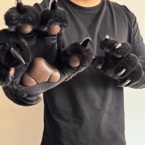 Long Arm Kigurumi Paws With Pads - Fursuit Furry KIG Ver Slimming Claw ...