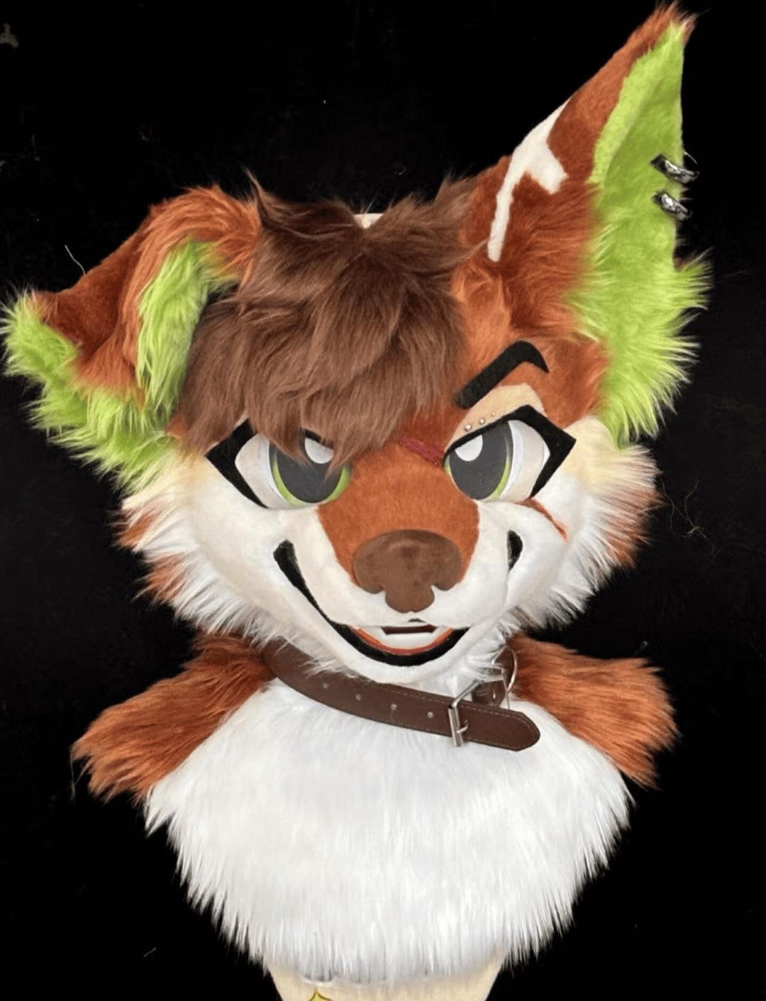 Arrogant Green-eared Dog Fursuit Head,cosplay Kenomo Furhead,theme ...