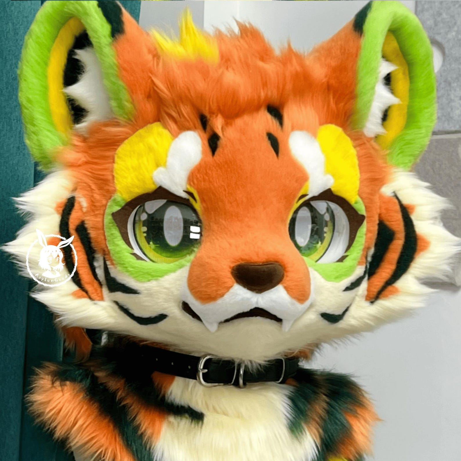 Grassland Elf Tiger Furry Head,cosplay Kenomo Fursuit Head,theme Party ...