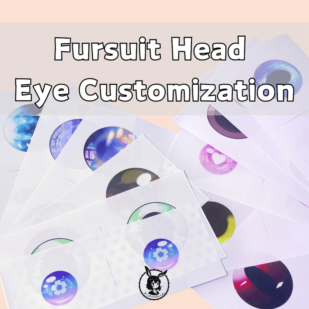 Customized Dye Sublimated Premade Fursuit Eyes,custom Fur Eye Mask Mesh ...