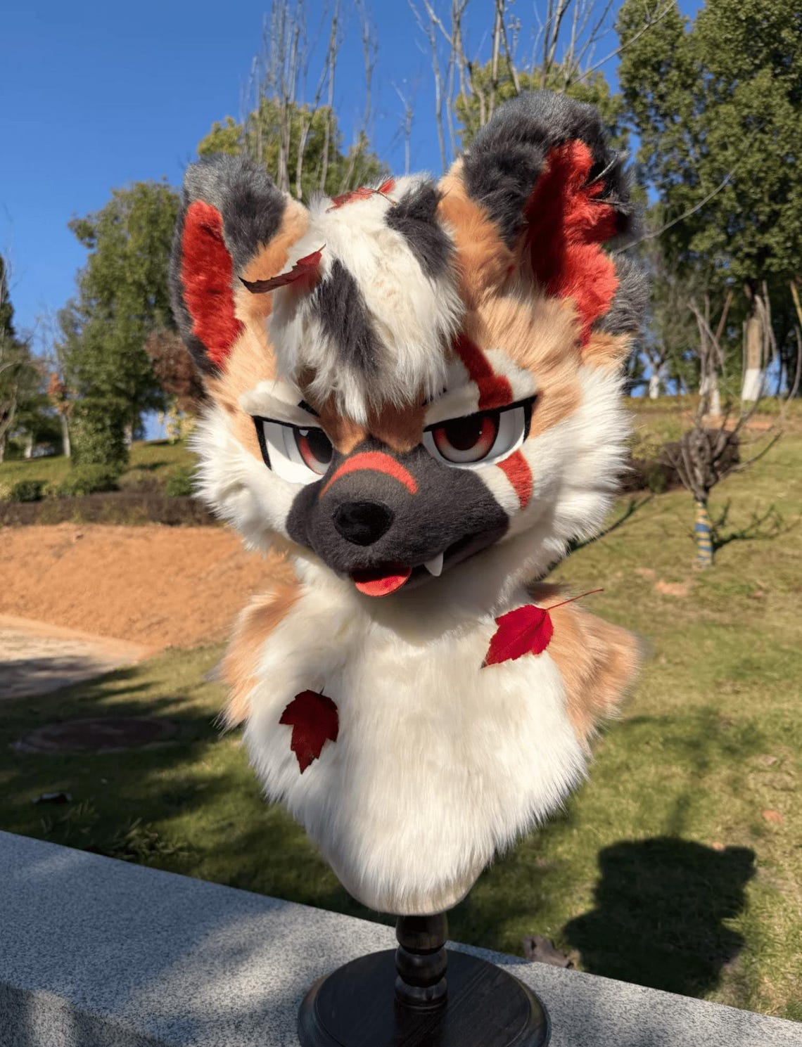 Autumn Hunting Dog Fursuit Head,cosplay Kenomo Furhead,theme Party ...
