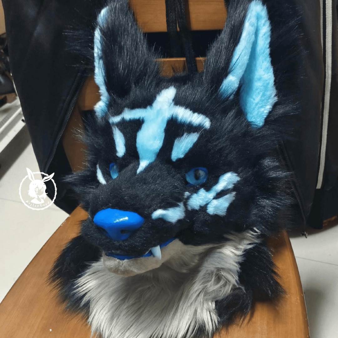 Nether Wolfhound Furry Head,cosplay Kenomo Fursuit Head,theme Party ...