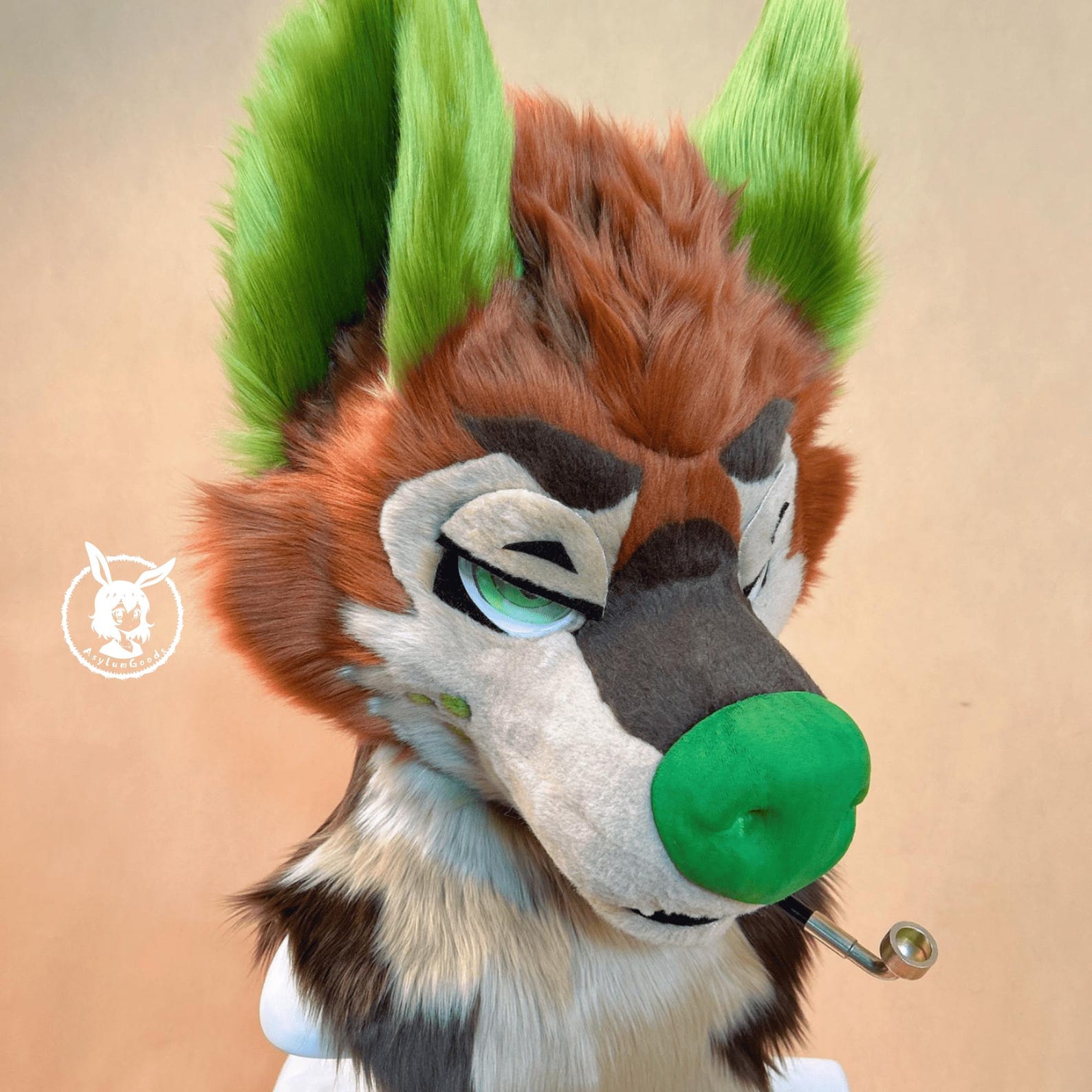 Detective Morse Dog Furry Head,cosplay Kenomo Fursuit Head,theme Party ...