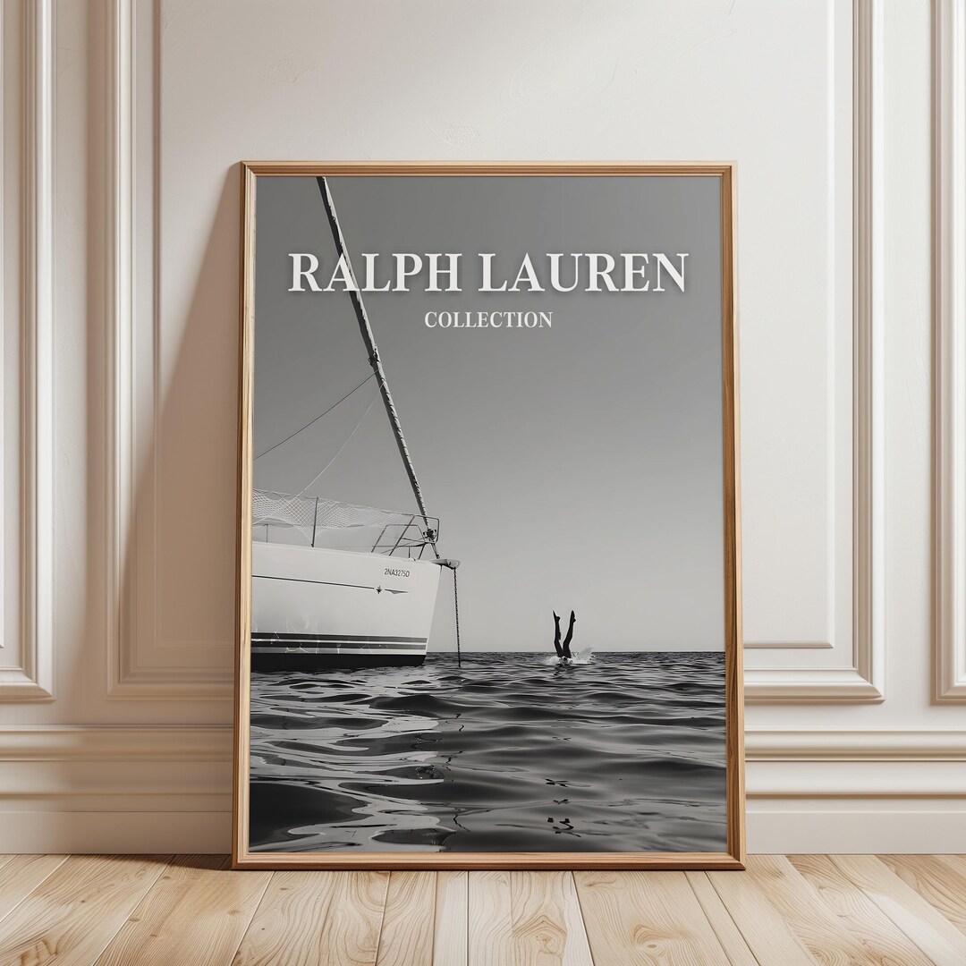 Ralph Lauren Poster, Fashion Magazine Print, Vintage Fashion Magazine ...