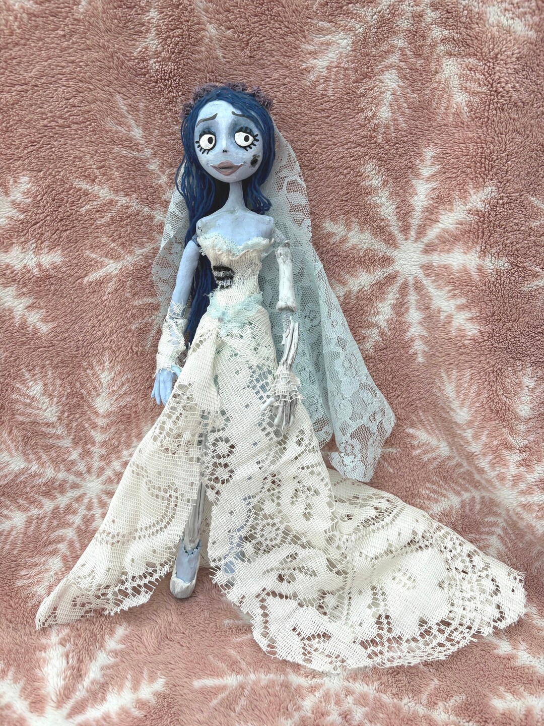 Corpse Bride Emily 12” Handmade Posable Clay Doll - Etsy