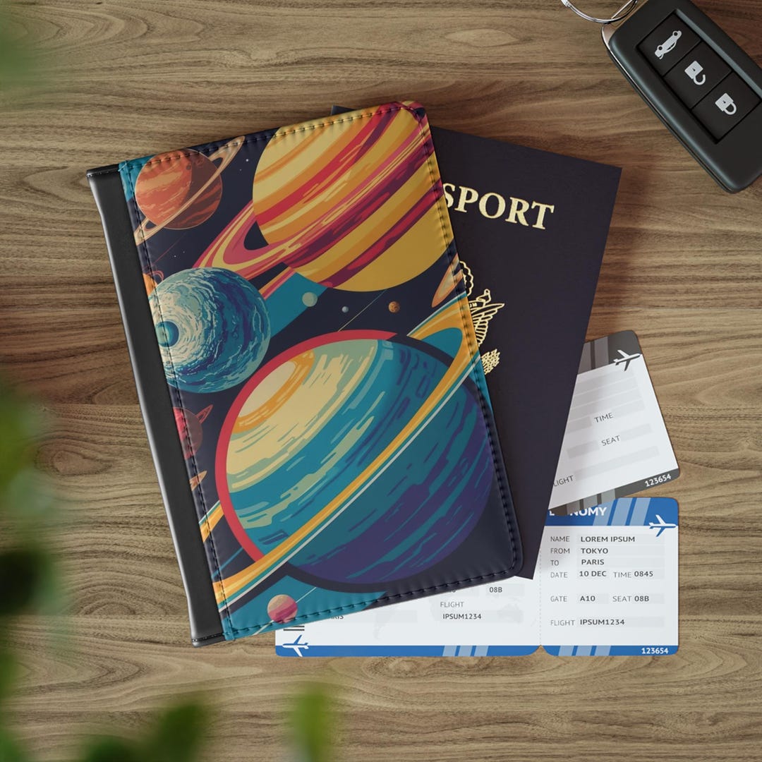 Planets Passport Cover - Etsy