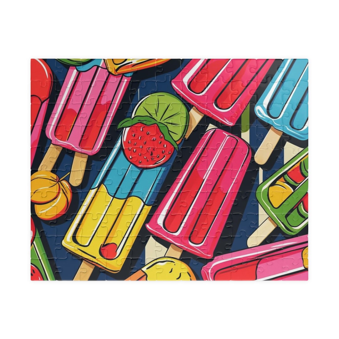 Pop Art Popsicles Puzzle (110, 252, 520, Piece) Puzzle - Etsy