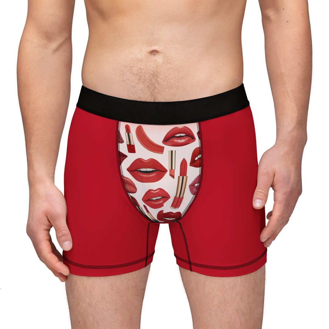 Red Lips Men's Boxers - Etsy
