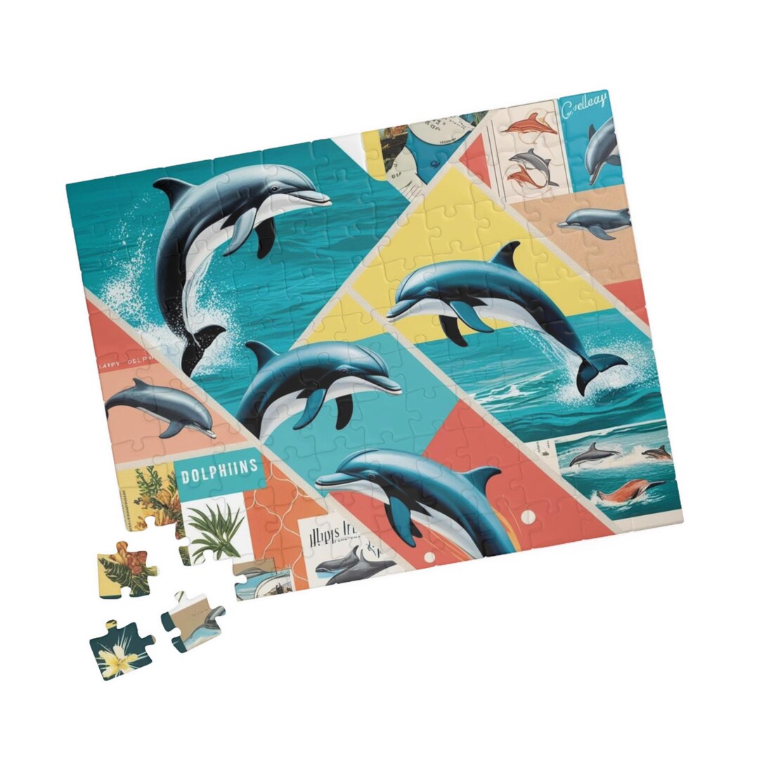 Dolphin Puzzle (110, 252, 520, Piece) Puzzle - Etsy