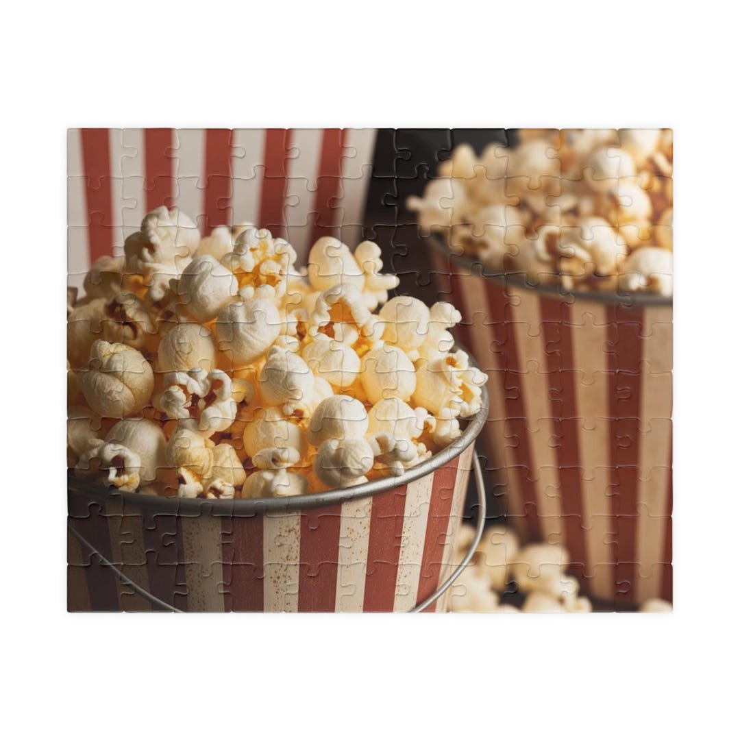 Retro Popcorn Puzzle (110, 252, 520, Piece) Puzzle - Etsy