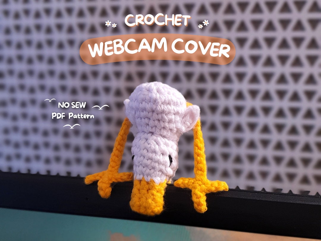 Crochet Seagull Webcam Cover Pattern Seagull Amigurumi Tutorial No Sew ...