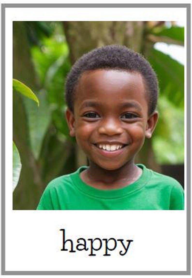 24 Emotion Flashcards for Toddlers | Printable Feelings Cards | Social ...