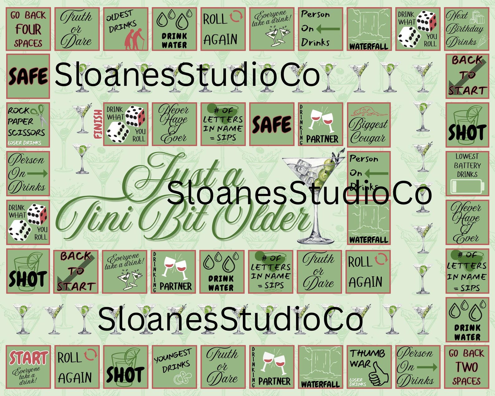 Tini Bit Older Drinking Board Game - Etsy