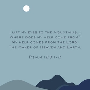 Lift up Your Eyes - Psalm 123:1-2 Printable Wall Art - Etsy