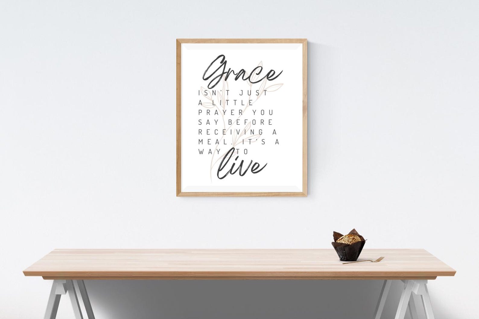 Grace is a Way to Live Farmhouse Digital Wall Art - Etsy