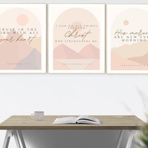 Boho Faith Trio - Inspirational Digital Prints - Etsy
