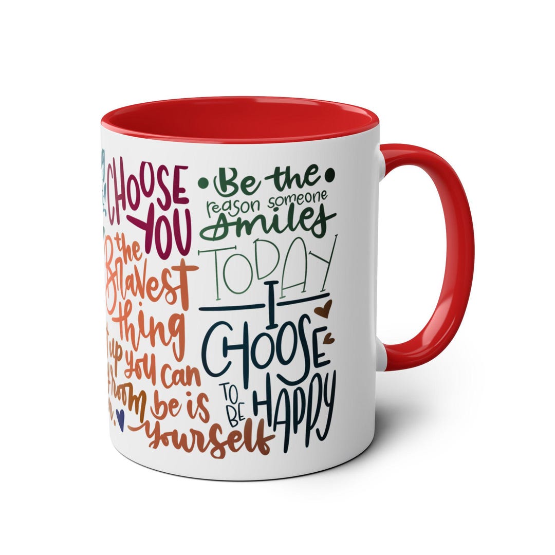 Inspirational Affirmations Mug With Uplifting Quotes, Motivational ...