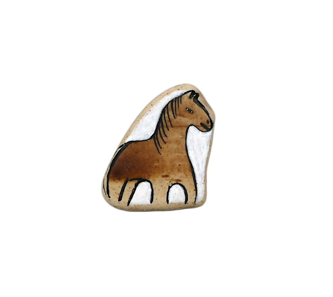 Healing Shard, Brown Beach Pottery Horse - Etsy