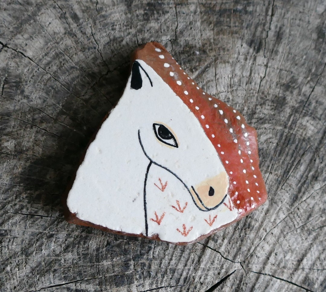 Large White Terracotta Healing Shard, Beach Pottery Horse - Etsy