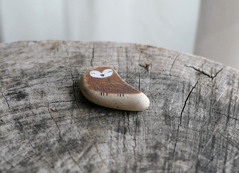 Healing Shard, Brown Beach Pottery Owl - Etsy
