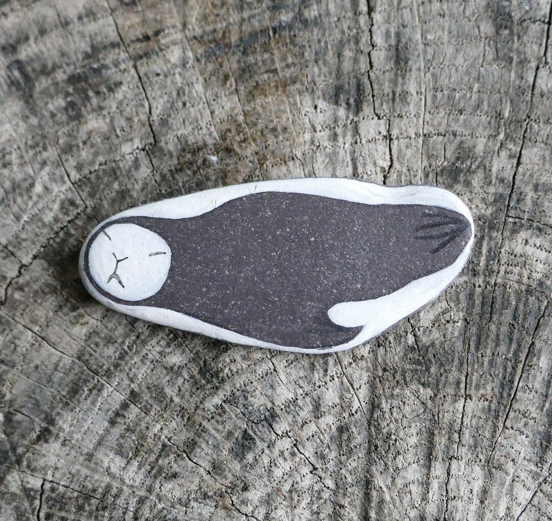 Healing Stone, Beach Slate Seal - Etsy