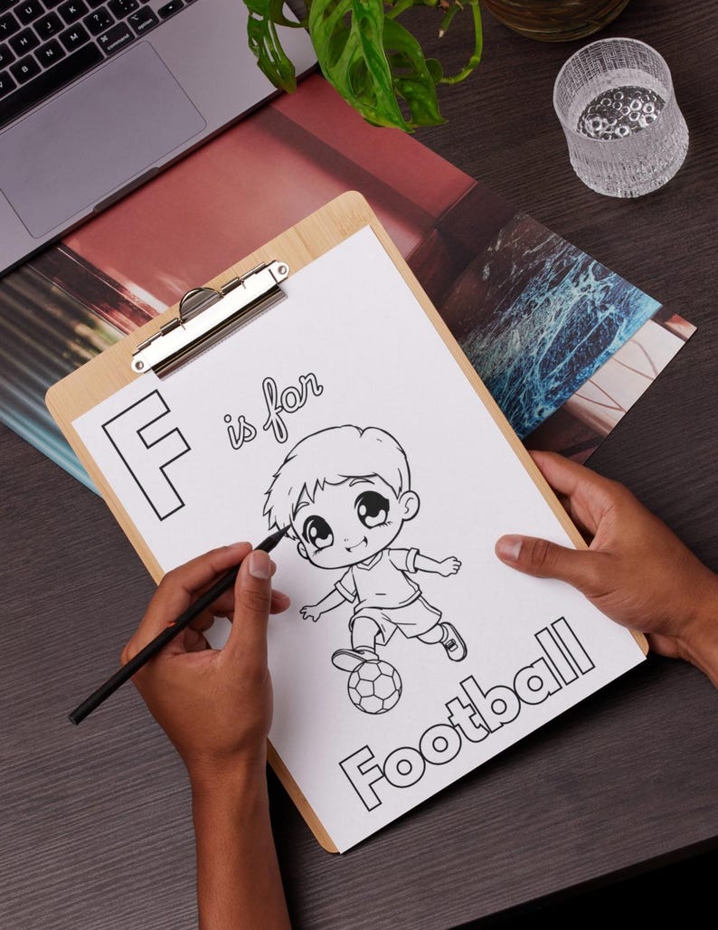 Sports Alphabet Coloring Pages: A-Z Printable Activity Book (PDF ...