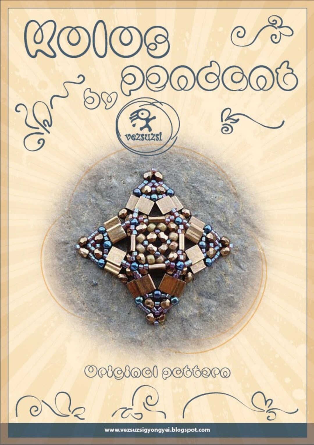 Pendant Tutorial / Pattern Kolos Pendant With Tila...pdf Instruction ...