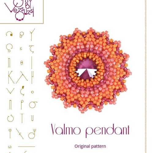 Beaded Rivoli Pendant Pattern Swarovski Tutorial Bead Rivoli | Etsy