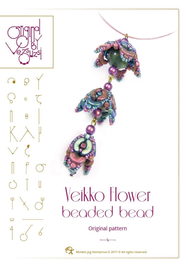 Beading Tutorial / Pattern Veikko Beaded Bead With Arcos - Etsy