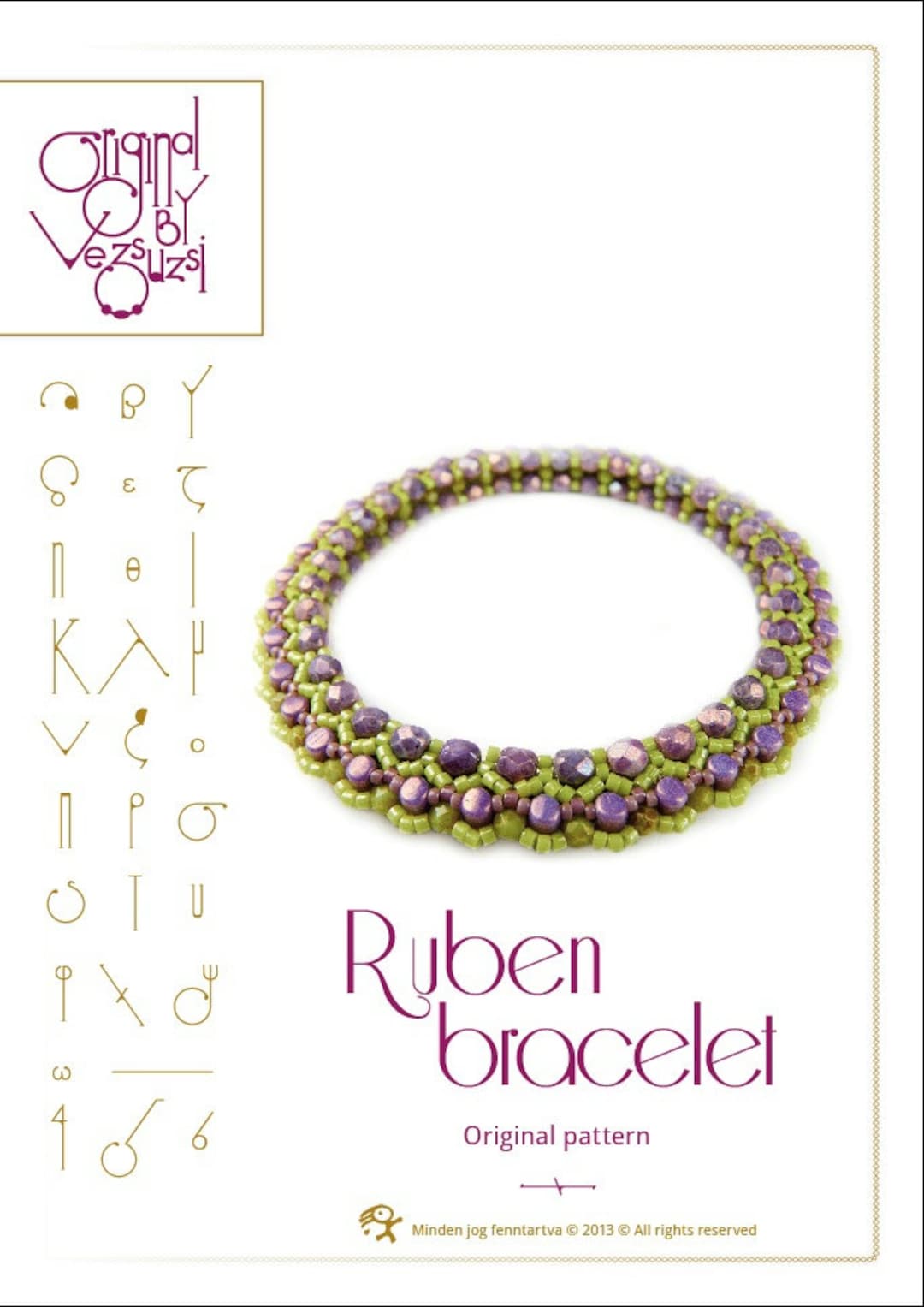 Beading Pattern Bracelet Tutorial / Pattern Ruben With Rulla Beads ...