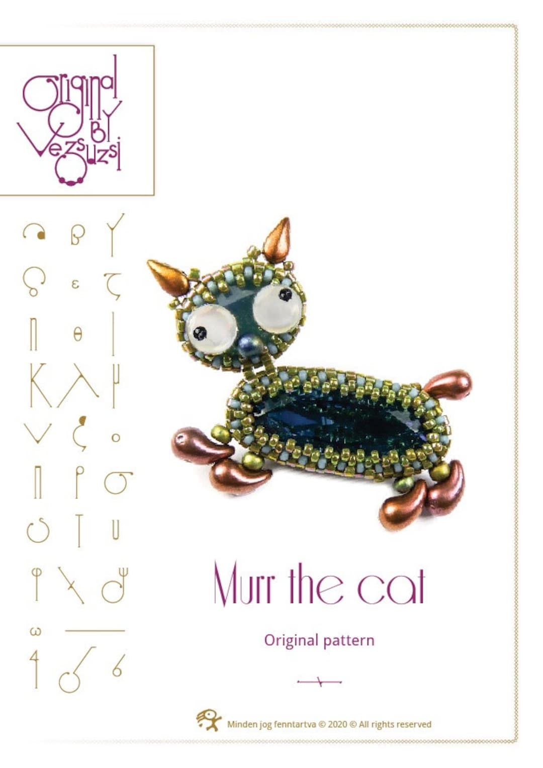 Pendant Tutorial / Pattern Murr the Cat – PDF Instruction for Personal ...