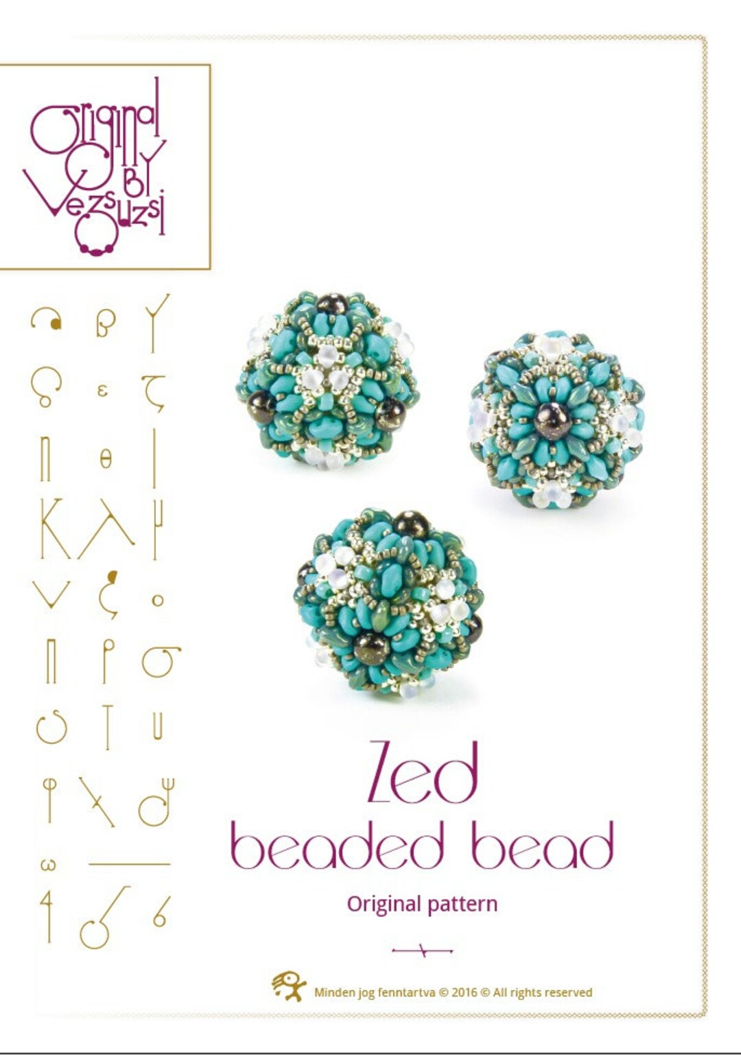 Beading Tutorial / Pattern Zed Beaded Bead Beading Instruction in PDF ...