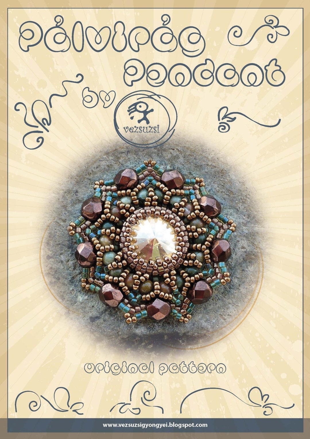 Beading Pattern Pendant Tutorial / Pattern Paul Flower...pdf ...