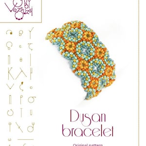 Beading Tutorial / Pattern Dusan Bracelet. Beading Instruction - Etsy