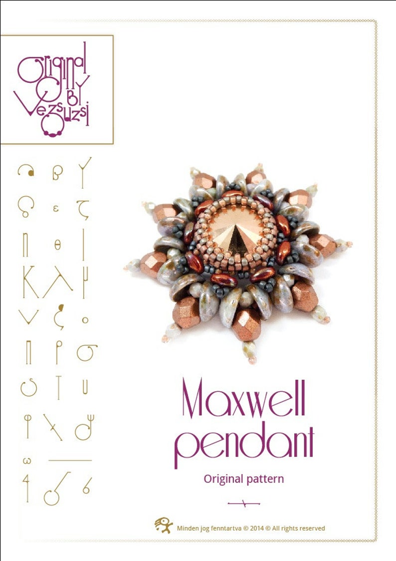 Pendant Tutorial / Pattern Maxwell Pendant...pdf Instruction - Etsy