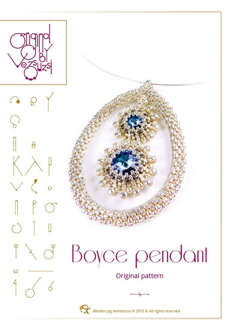 Pendant Tutorial / Pattern Boyce Pendant PDF Instruction for - Etsy