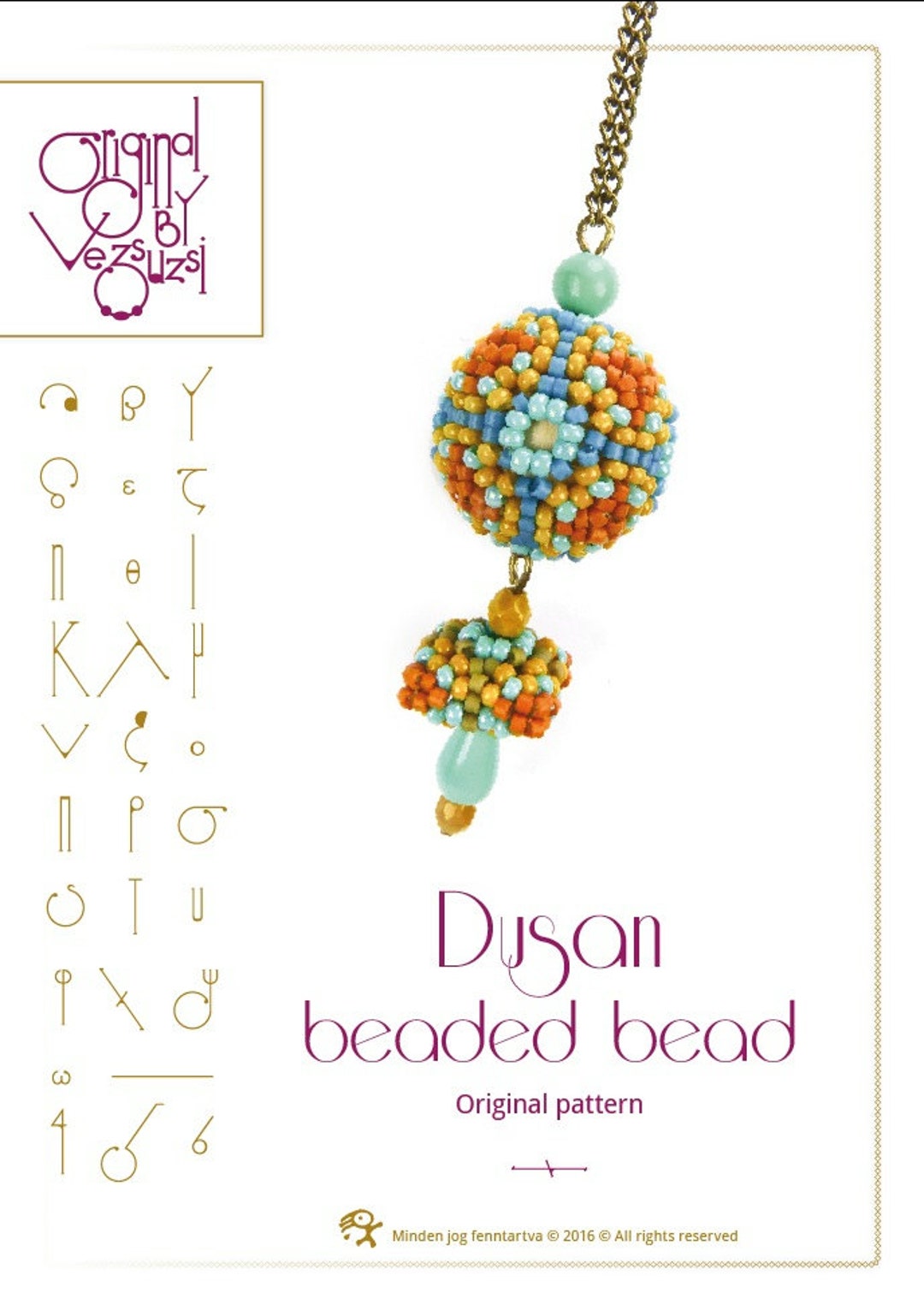 Beading Tutorial / Pattern Dusan Beaded Bead. Beading Instruction in ...