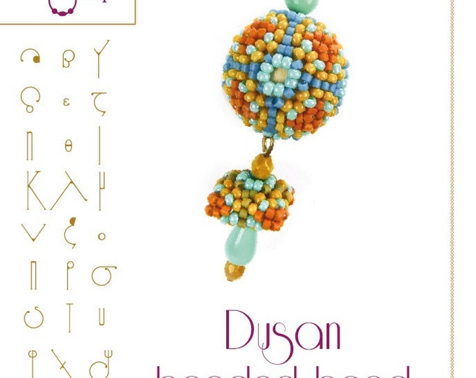 Beading Tutorial / Pattern Dusan Beaded Bead. Beading Instruction in ...