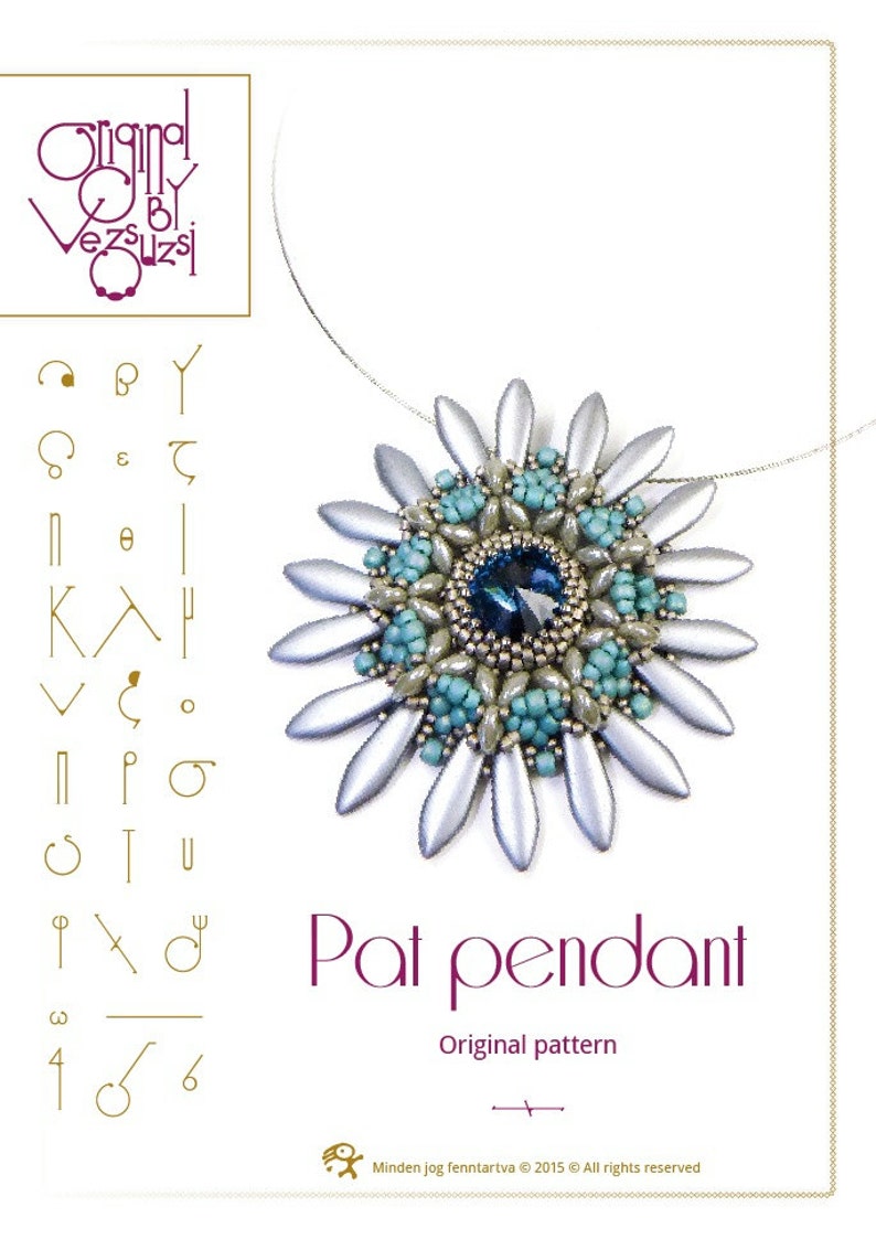 Beading Pattern Pendant Tutorial / Pattern Pat Pendant...pdf - Etsy