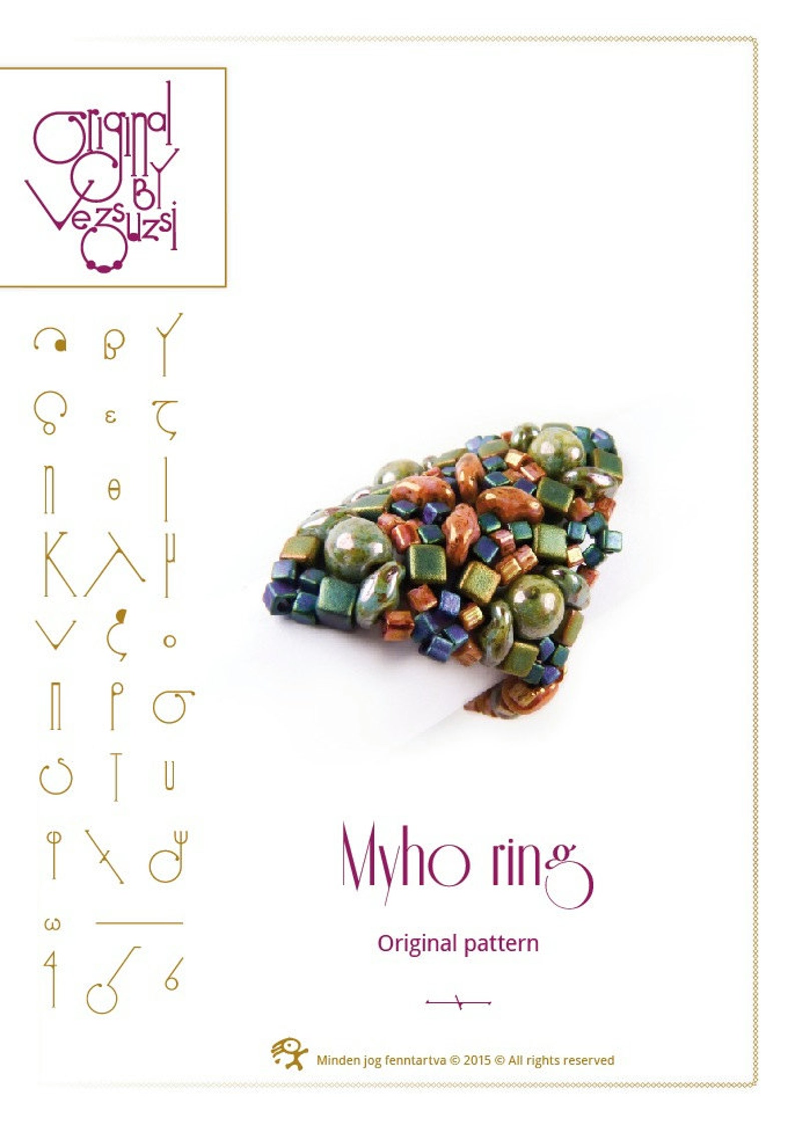 Beading Pattern Myho Ring Pattern With Cube Beads PDF - Etsy