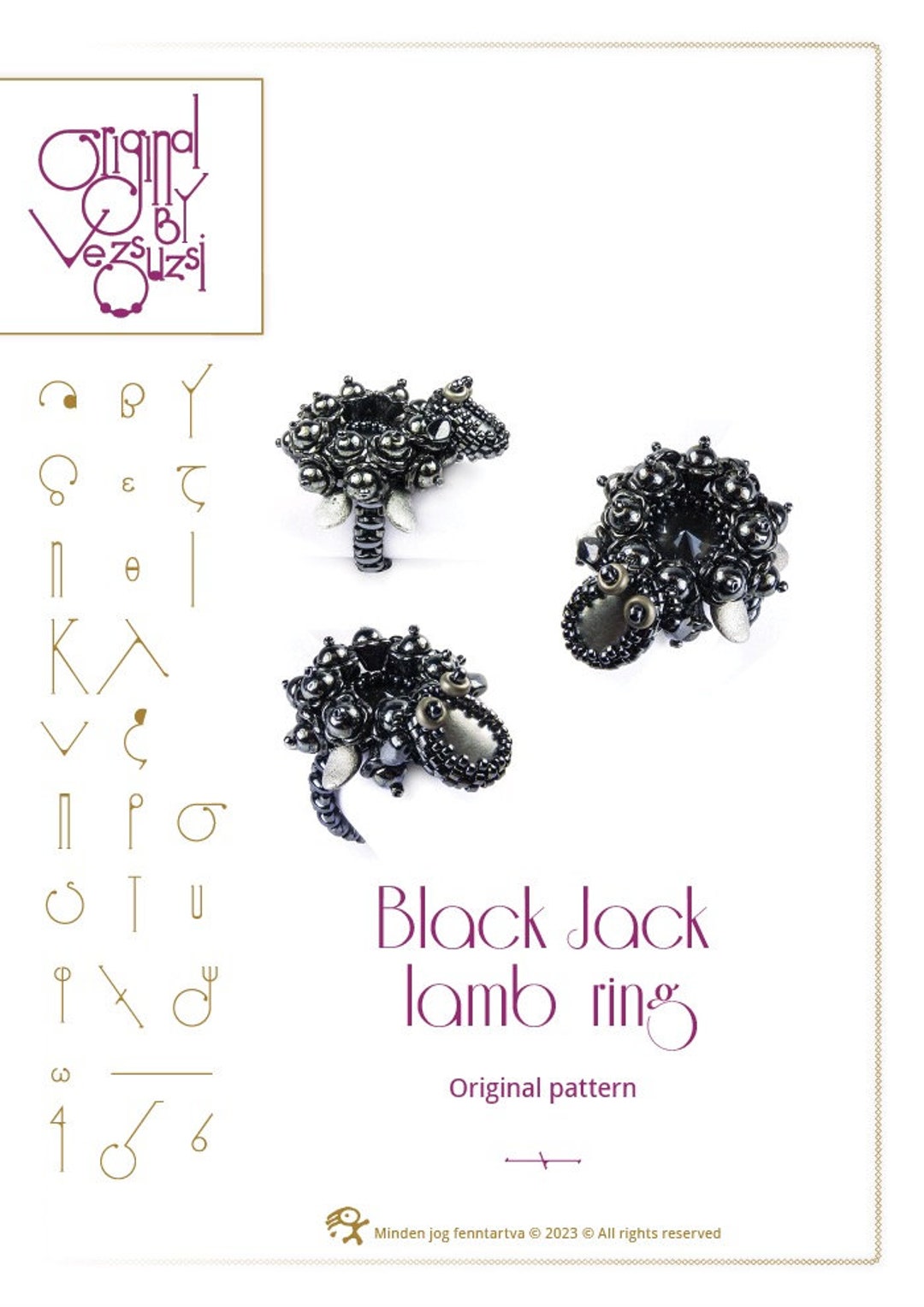 Black Jack Lamb Ring– PDF Instruction for Personal Use Only - Etsy